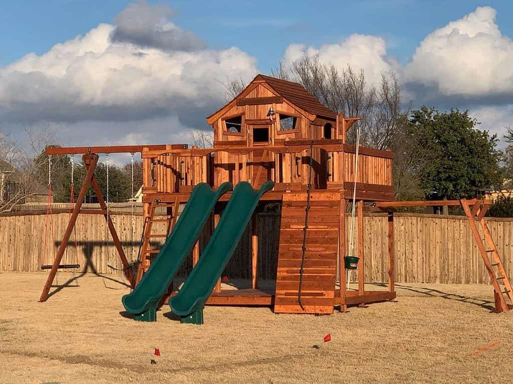 Swing Set Aledo Texas - Backyard Fun Factory